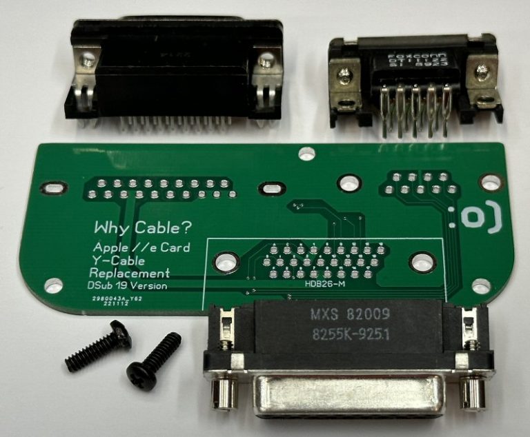 Why Cable? - Apple IIe Card Y-Cable Replacement (Original DB19) - Joe's ...